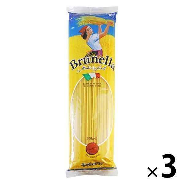 Brunella ブルネッラ No.7 スパゲッティ（1.7mm）500g×3個 パスタ - 最安値・価格比較 - Yahoo!ショッピング｜口コミ・評判からも探せる