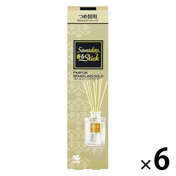 小林製薬 Sawaday 香るStick PARFUM パルファム・スパークリングゴールド つめ替用 70mL×6個 Sawaday 香るStick 部屋用（芳香剤、消臭剤） - 最安値・価格 ...