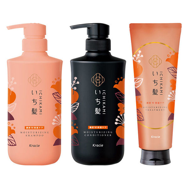 Kracie いち髪 濃密W保湿ケア シャンプー＆コンディショナー＆トリートメント セット（480ml＋480g＋230g）×1個 いち髪 レディースヘアシャンプー - 最安値・価格比較 ...