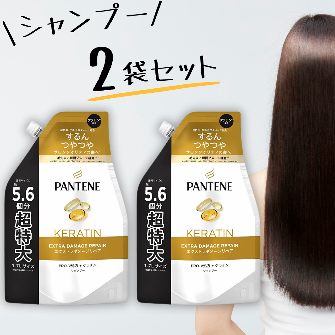 P&G パンテーン エクストラダメージケア シャンプー 詰め替え 1700ml×2個 パンテーン レディースヘアシャンプー - 最安値・価格比較 - Yahoo!ショッピング｜口コミ・評判からも探せる