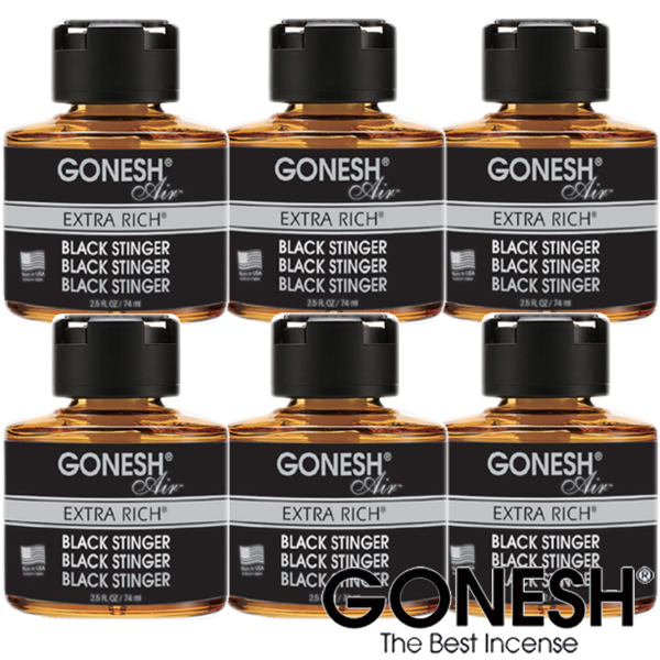 GONESH GONESH ガーネッシュ リキッドエアフレッシュナー ブラックスティンガー 74ml × 6個 自動車用 消臭、芳香剤 - 最安値・価格比較 - Yahoo!ショッピング ...