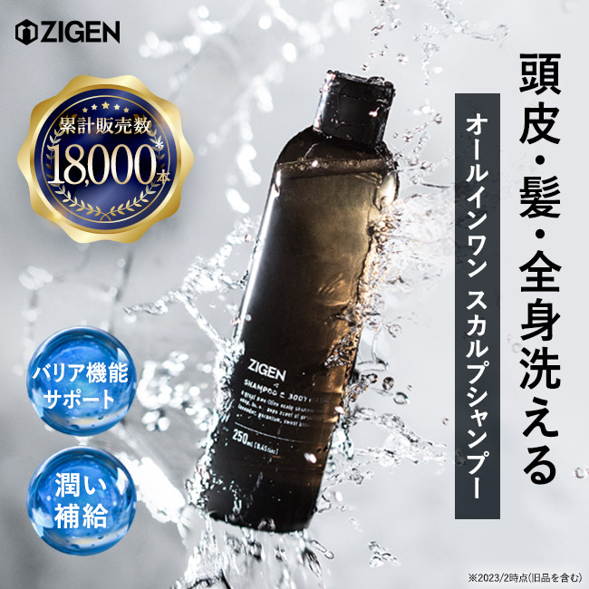 ZIGEN ZIGEN オールインワン スカルプシャンプー ボトル 250ml×1個 メンズシャンプー、リンス - 最安値・価格比較 - Yahoo!ショッピング｜口コミ・評判からも探せる