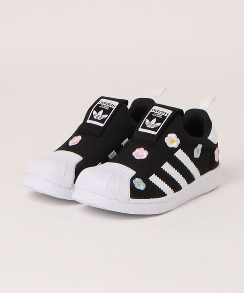 adidas SST 360 KIDS "CLOUD WHITE CORE BLACK CLEAR PINK" IG7014 （フットウェア ...