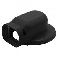 因幡電工 ウォールコーナーエアコンキャップ用 壁面取り出し 配管化粧カバー(一般用) 大口径タイプ ブラック スリムダクトLD LDWM-90L-K :4518301043955:電材堂ヤフー ...