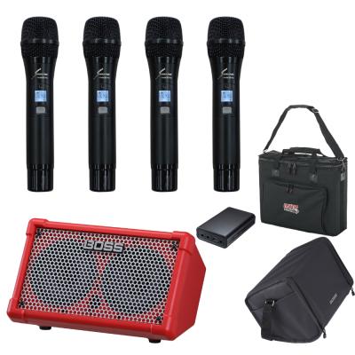4chワイヤレスマイクセット(ポータブルPAシステム)の商品一覧 4chワイヤレスマイクセット(ポータブルPAシステム)の商品一覧