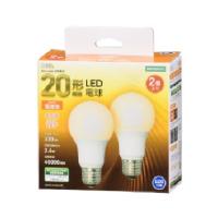 OHM 【2個】 LED電球 LDA3L-G AG52 2P （電球色） LED電球、LED蛍光灯 - 最安値・価格比較 - Yahoo!ショッピング