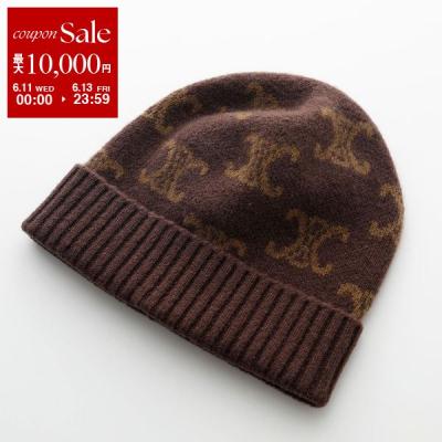 CELINE ニット帽(レディースニット帽、ビーニー)(色 CELINE ニット帽(レディースニット帽、ビーニー)(色