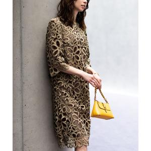 RANAN（ラナン） ワンピース ボリューム袖柄切替ワンピース : ZOZOTOWN