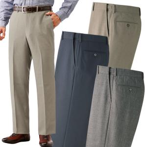 ひんやり速乾綿サテン高品質スラックス 同サイズ3色組 選べる股下