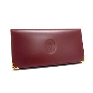 Cartier（カルティエ） マスト ドゥ 長財布 ボルドー 小銭入れ付き