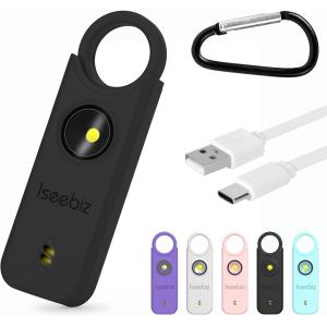 防犯ブザー フラッシュライト付 1個入り 大音量 警報器 Iseebiz 防犯ブザー フラッシュライト付 1個入り 大音量 警報器 Iseebiz