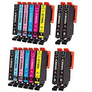 Epson IC80 IC80L IC6CL80L 互換インクカートリッジ 大容量 (6色セット*2+ ICBK80L 黒 4本) 全計16本 - 最安値・価格比較 - Yahoo ...