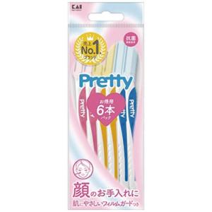 Pretty 貝印 プリティフレッシュL 6本入 ×1個 : ダイヤストア - 通販