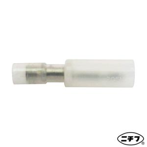 ニチフ 差込形ピン端子（ピン端子内蔵PC形） PC-2005M 透明 AWG 20-18 0.5-0.75mm2 )M形(オス)・100個入り ...