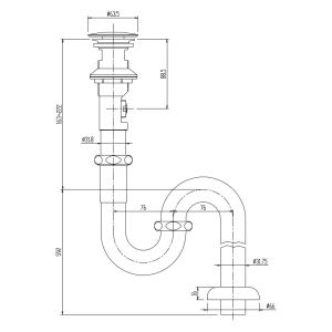 LF-WN7SCFL LIXIL INAX ポップアップ式排水金具（ワイヤータイプ・呼び径32mm） 床排水Sトラップ（排水口カバー付） :LF-WN7SCFL:アクアshop - 通販 ...