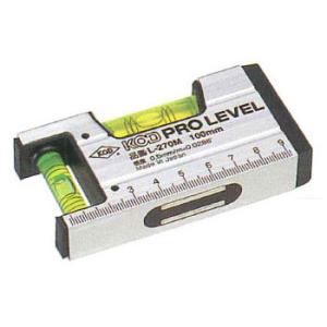 アルミレベル(プロ用レベル)マグネット付100mm KOD L-270M :1402-L-270M-100:大工道具・金物の専門通販アルデ - 通販 - Yahoo!ショッピング