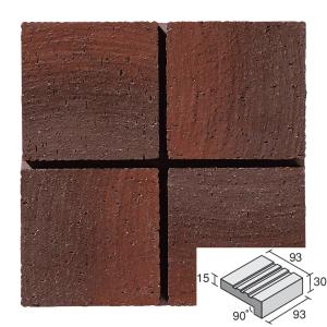 外装床タイル(ケース) ペーブメント Pavement 100角タレ付階段粗面(施釉) 80枚入 NGC-100KT-15 / 名古屋モザイク :NGC-100KT-15:ASTAS ...