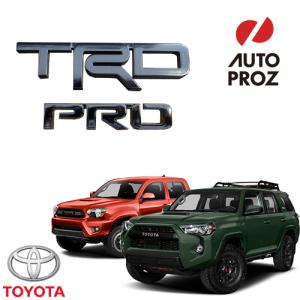 USトヨタ 純正品 TOYOTA タコマ 4ランナー “TRD Pro” エンブレム ツヤ有りブラック :pt413-00150:オートプロズ ...