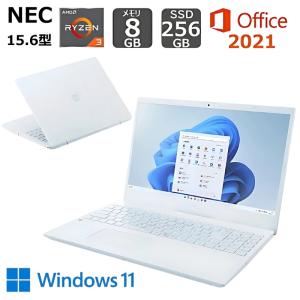 NEC ノートパソコン LAVIE N15 PC-N153CEAW 15.6型/ AMD Ryzen3 5300U/ メモリ 8GB/ SSD ...