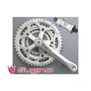 SUGINO (春得セール)スギノ MIGHTY TOUR 901D シルバー 50/34T SUGINO (春得セール)スギノ MIGHTY TOUR 901D シルバー 50/34T