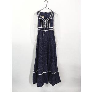 レディース 古着 60s エスニック ボタニカル 花 総柄 シャツ