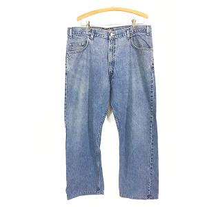古着 90s Levi's 505-7112 ブルー デニム パンツ ジーンズ スリム W35