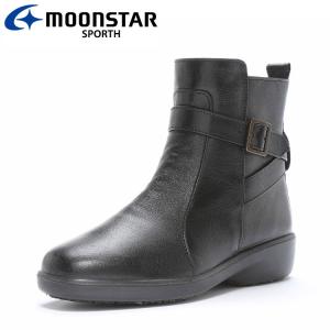 滑りにくい ムーンスター スポルス スノーブーツ 7565 NSR ブラック 黒