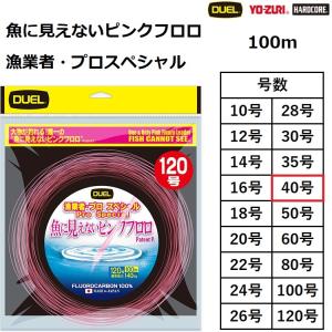 DUEL（デュエル） DUEL 50号 150LB 100m 魚に見えないピンクフロロ