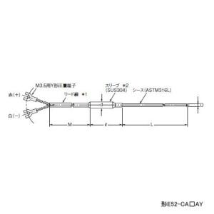 オムロン E52-CA20AY D=3.2 1M E52 温度センサ (汎用タイプ) 熱電対 リード線直出し形 保護管長20cm :2181608:FA-Ubon Yahoo!店 - 通販 ...