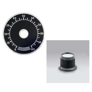 Ubon（ユーボン） UVR-N38B+K-3/SET 直径38φボリューム用銘板+ツマミセット :3356217:FA-Ubon Yahoo!店 - 通販 - Yahoo!ショッピング