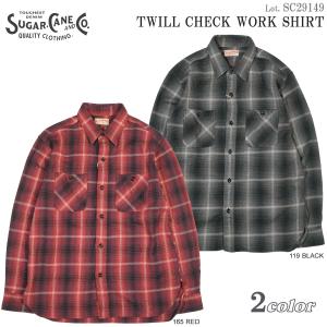 SUGAR CANE シュガーケーン 長袖 レーヨン ドビーチェック オープン