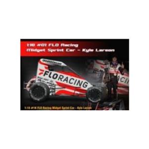 A1810122 ACME 1/18 FLO Racing Midget Sprint Car 2022 #01 Kyle Larson ...