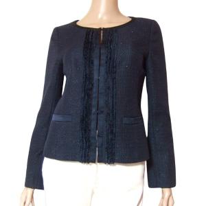 Coohem（コーヘン） 日本製 ヨネトミツイード ノーカラージャケット 36