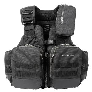 シマノ（SHIMANO） VF-274W アクトゲームベスト XL ブラック : 釣具の