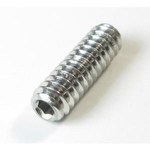 #4-40 × 3/8" Bridge Saddle Height Screw 弦高調整用 イモネジ インチ・サイズ クローム ※ばら売り1本 ...