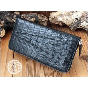 ゴダン GODANE spcw8071cp カイマン クロコテール 両面ラウンド長財布