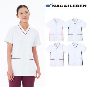 FT4492 ナガイレーベン スクラブ 白衣 医療 男女兼用 ナースウェア 半袖 ストレッチ PHSポケット ループ付き ポリエステル100％ :ft4492:白衣ネット ヤフー店 - 通販 ...