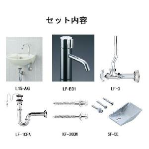 LIXIL(INAX) 平付大形手洗器(水栓穴1)壁排水セットL-15AG/ ＋LF-E01 :l-15ag-p-lf-e01:ホームデザイン - 通販 - Yahoo!ショッピング