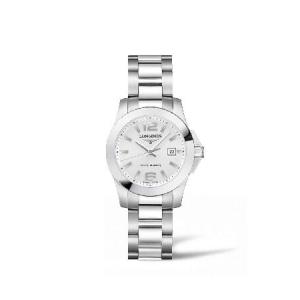 ロンジン Longines Conquest Silver Dial Stainless Steel Ladies Watch ...
