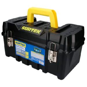 SURTEK Tool Box - 17 x 9 x 8 Mobile Tool Carrier with Moulded ABS ...