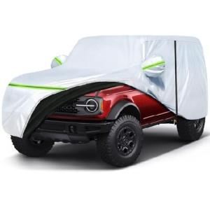 Car Cover for Ford Bronco 4 Door Waterproof All Weather Windproof Fit ...