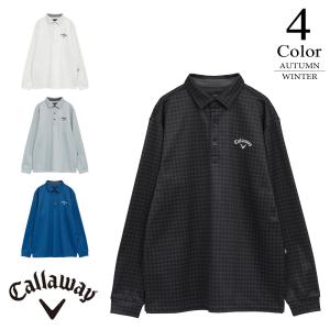 Callaway（キャロウェイ） 千鳥プリント裏起毛長袖シャツ メンズ 2025