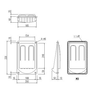 LIXIL（INAX） 下部点検口フタ ホワイト（白） 【品番：FIH-3320A（1）/N86】 :5000843:住設プロ Yahoo!店 ...