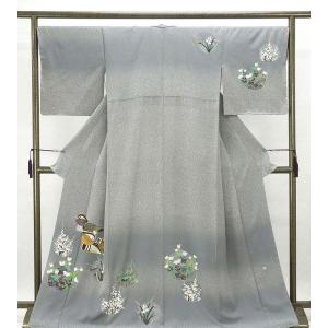 訪問着 正絹 染色作家 斉藤三才 2点セット 身丈165.5cm 裄丈63.5cm