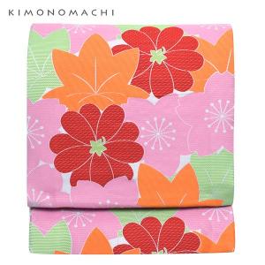 KIMONOMACHI （Prices down3）木綿 名古屋帯「イエロー レトロポップ