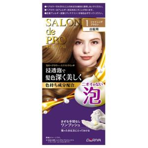 サロンドプロ 無香料ヘアカラー 乳液 白髪用 6 ダークブラウン ( 1