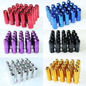 速達 ホイールナット 60mm 24本 P1.5 P1.25 19HEX 60mm アルミ 貫通 6穴 ハイエース エルグランド サーフ :MK-JDM-LUG60NUT24ALL-NL ...