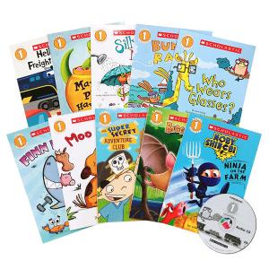 Scholastic Readers Level 1 Collection (10 Paperbacks + 1 Audio CD) - 最 ...