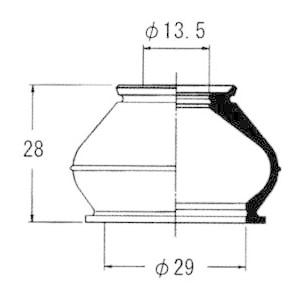 ロアボールジョイントダストブーツ レガシィ BP5 用 DC-2640 大野ゴム OHNO 5825 :DC-2640:エムアル - 通販 - Yahoo!ショッピング