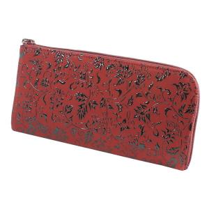 印傳屋（INDEN-YA） 印伝 甲州印伝 上原勇七 化粧ポーチ 手提げ 4411